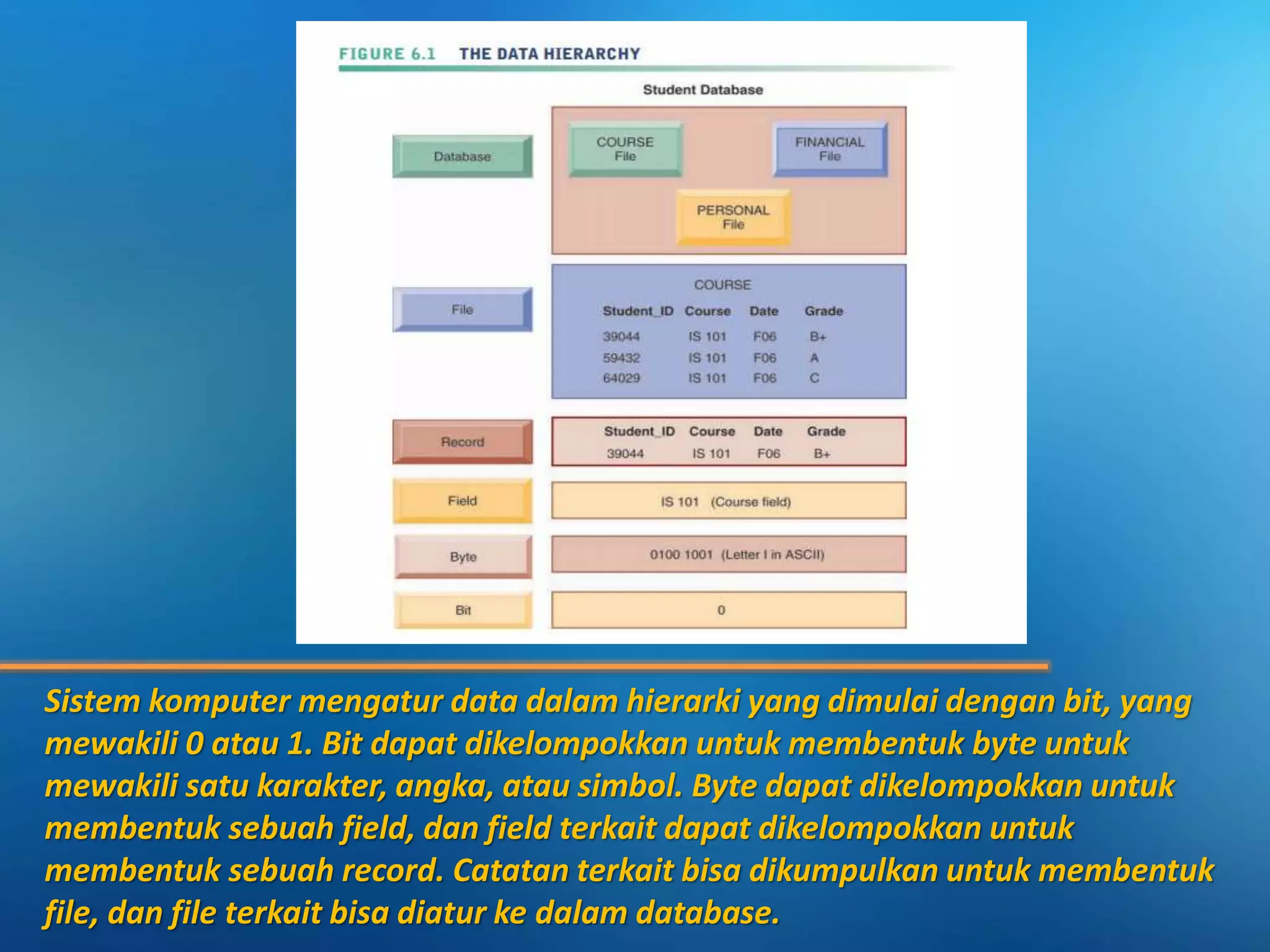 Menjelaskan dasar-dasar intelijen bisnis : database dan manajemen ...