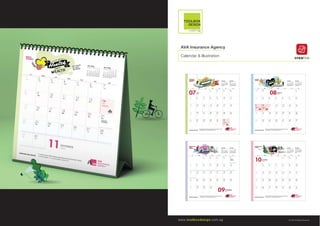 TOOLBOX DESIGN • AVA INSURANCE AGENCY • CALENDAR ILLUSTRATION | PPT