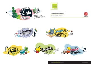 TOOLBOX DESIGN • AVA INSURANCE AGENCY • CALENDAR ILLUSTRATION | PPT