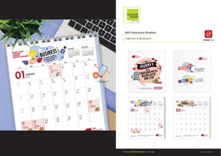 TOOLBOX DESIGN • AVA INSURANCE AGENCY • CALENDAR ILLUSTRATION | PPT