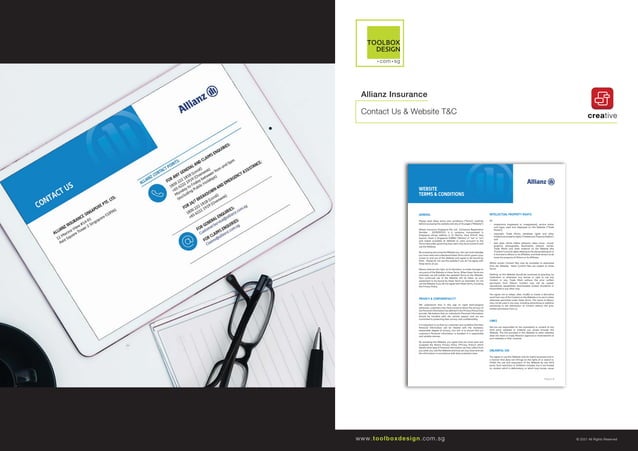 TOOLBOX DESIGN • ALLIANZ INSURANCE • PRODUCT BROCHURE | PPT
