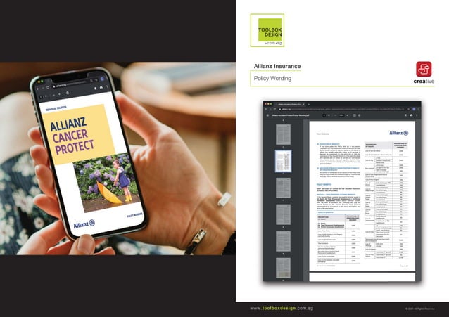 TOOLBOX DESIGN • ALLIANZ INSURANCE • PRODUCT BROCHURE | PPT