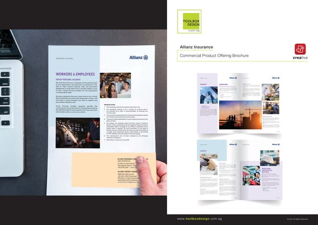 TOOLBOX DESIGN • ALLIANZ INSURANCE • PRODUCT BROCHURE | PPT