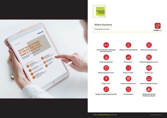 TOOLBOX DESIGN • ALLIANZ INSURANCE • PRODUCT BROCHURE | PPT