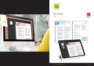 TOOLBOX DESIGN • ALLIANZ INSURANCE • PRODUCT BROCHURE | PPT