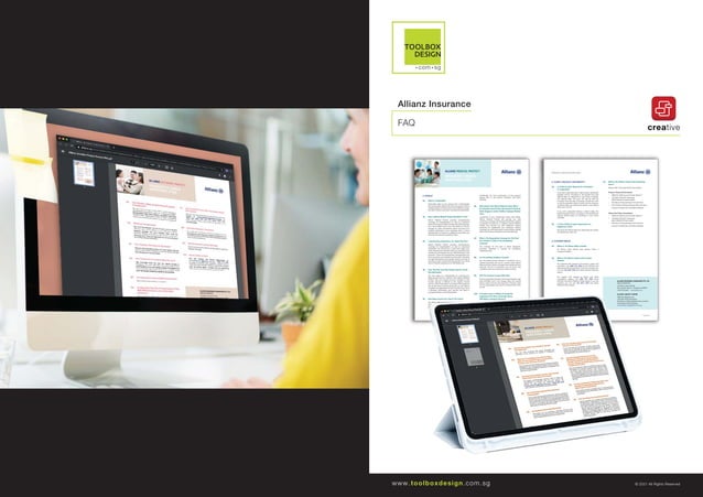 TOOLBOX DESIGN • ALLIANZ INSURANCE • PRODUCT BROCHURE | PPT