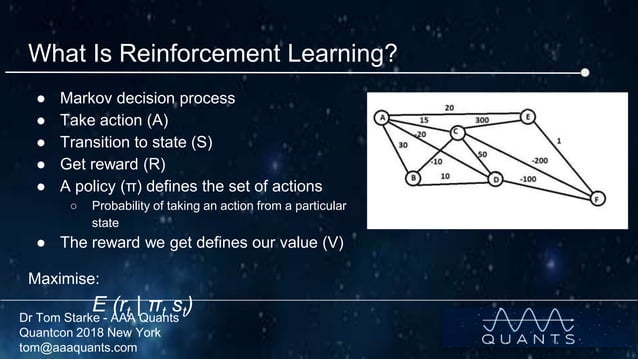 Reinforcement Learning For Trading | PPT
