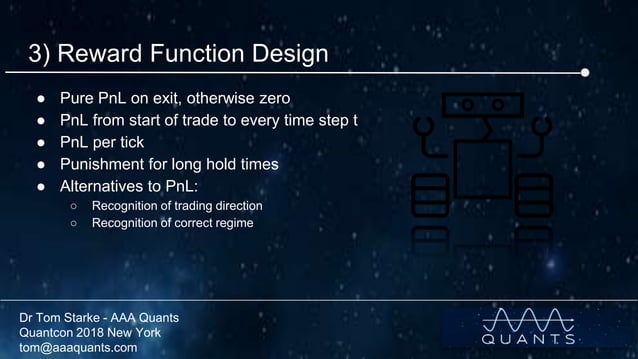 Reinforcement Learning For Trading | PPT