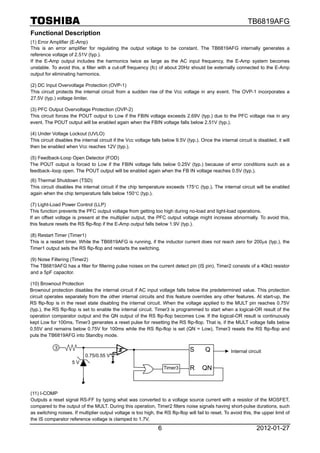 Datasheet of TB6819AFG | PDF