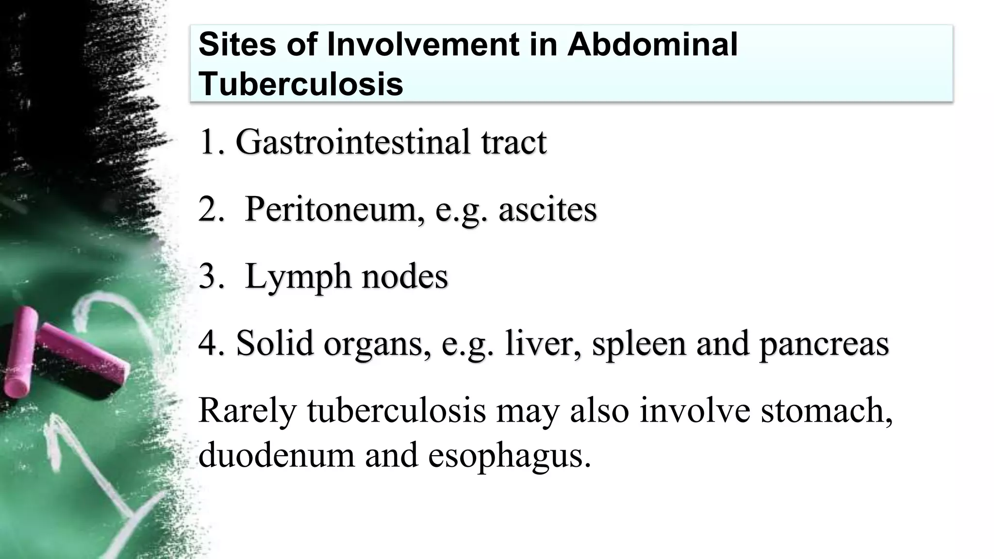Tuberculosis Abdomen | PPTX