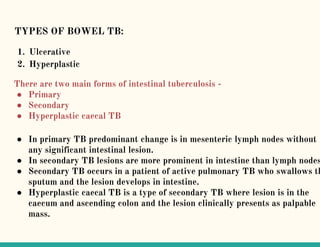TB and typhoid lesions of small intestine .pptx