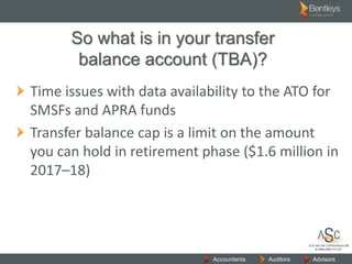Your guide to understanding the new Transfer Balance Reporting ...