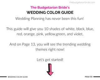 Wedding color Guide ...........:.......,,, | PDF