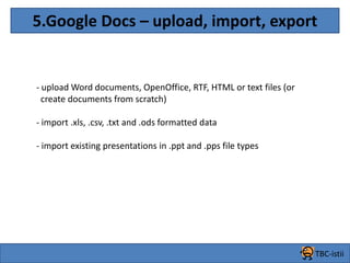 Google Docs | PPT
