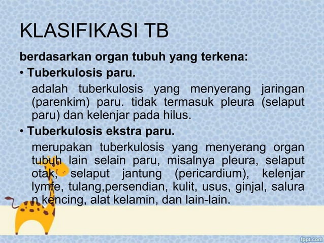 Tuberculosis (TBC) | PPTX