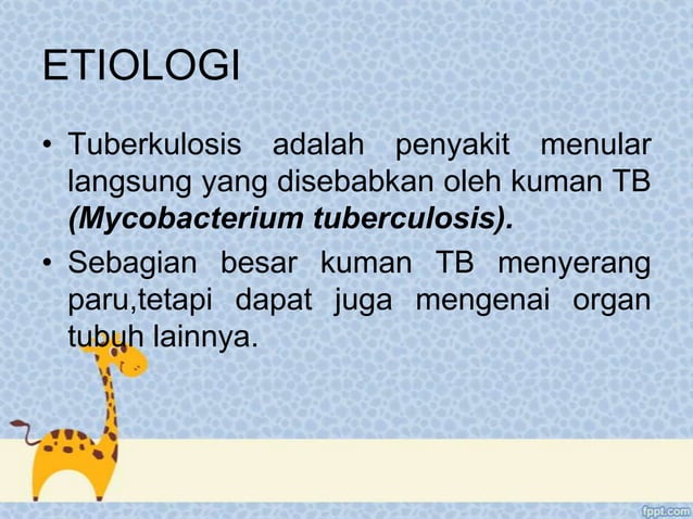 Tuberculosis (TBC) | PPTX