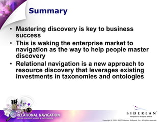 Relational Navigation: A Taxonomy-Based Approach to Information Access ...