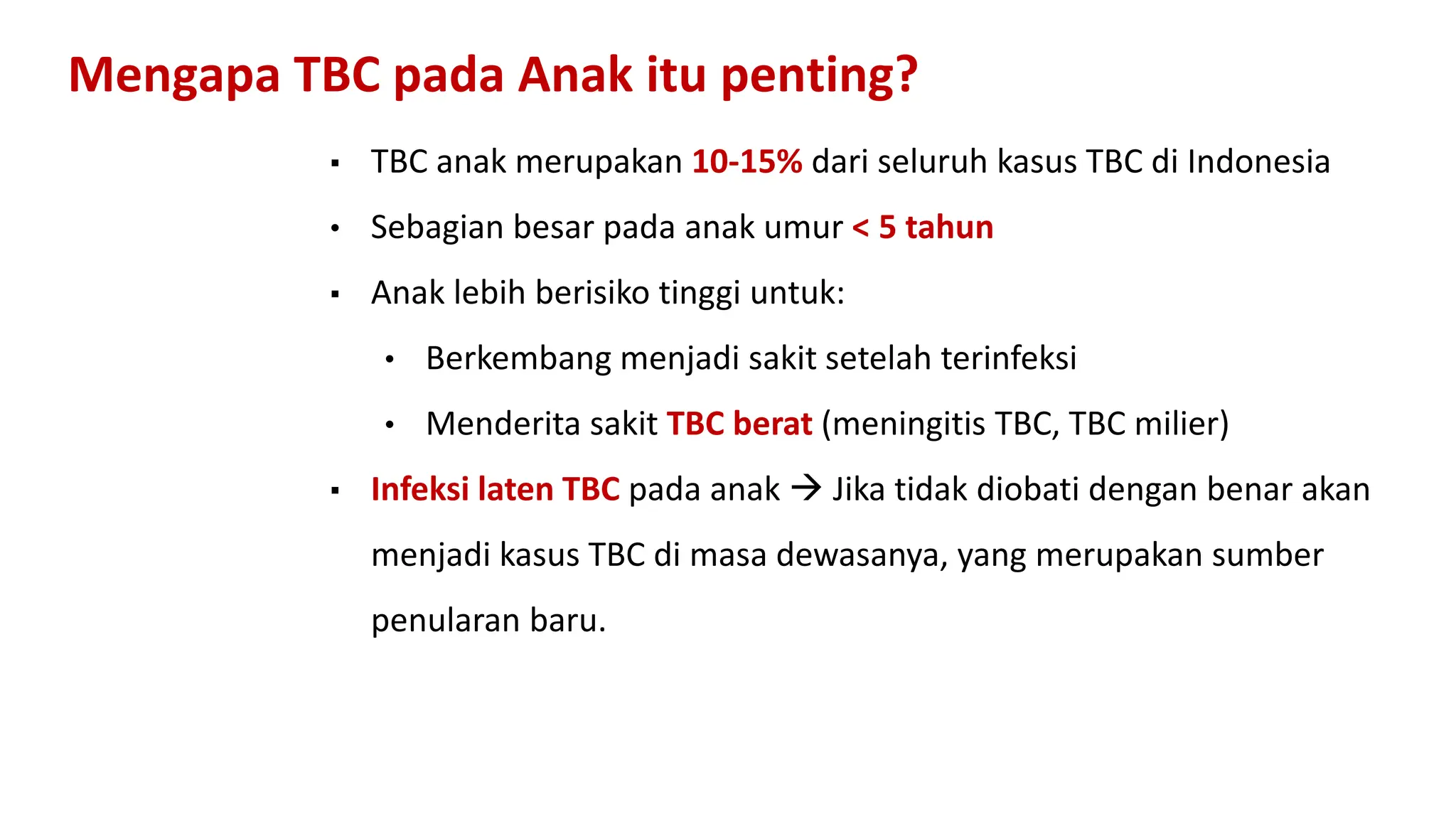 diagnosis dan tata laksana penyakit TBC pada anak | PPTX