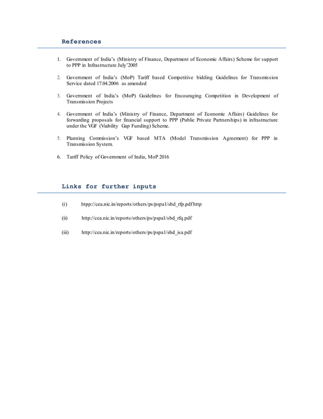 Tariff Based Competitive Bidding (TBCB) for Intra-State Transmission Projects | DOCX