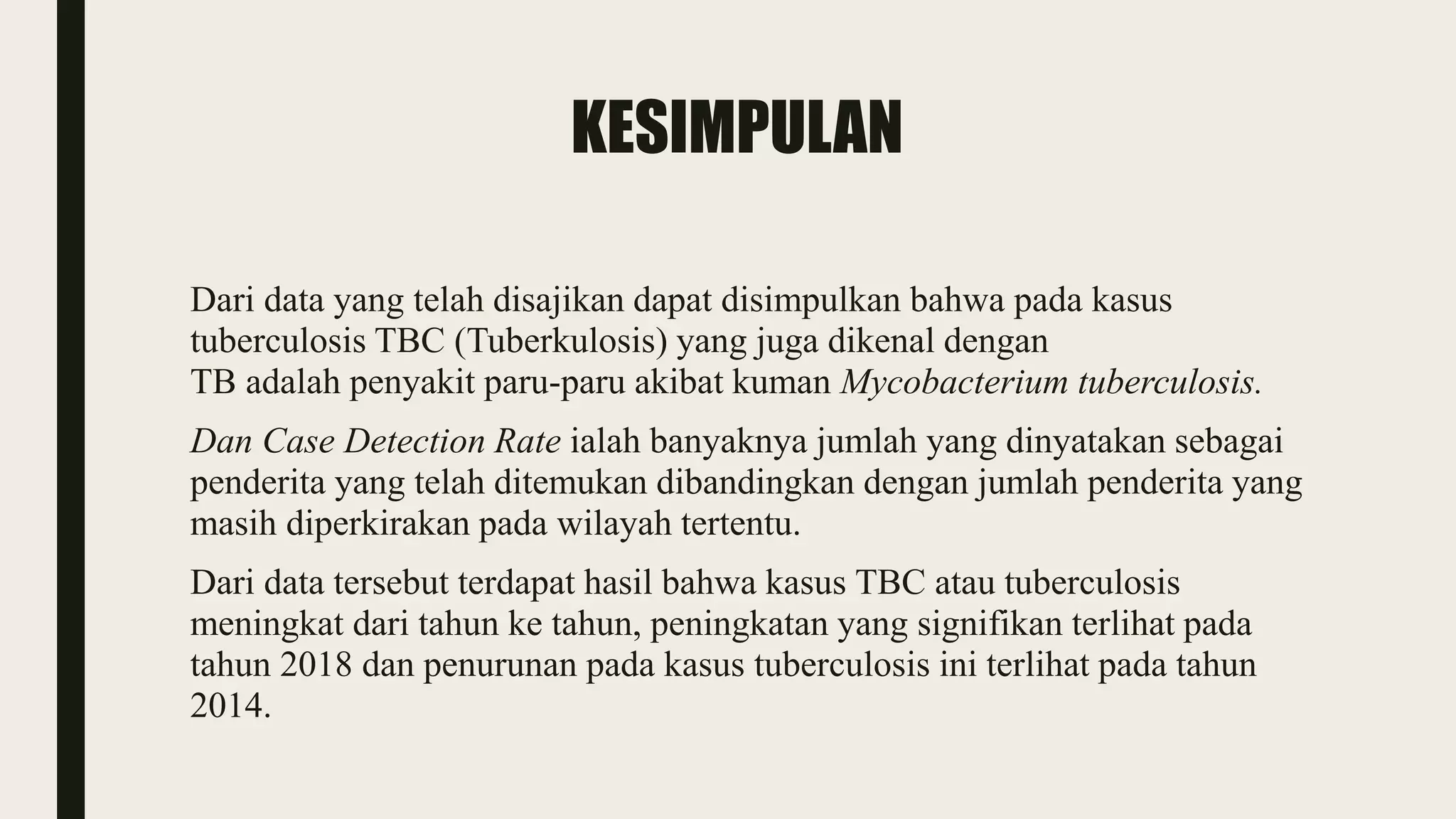 TBC (Tuberculosis) | PPTX