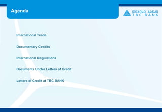 TBC Letter Of Credit | PPT