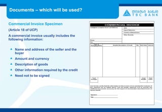 TBC Letter Of Credit | PPT
