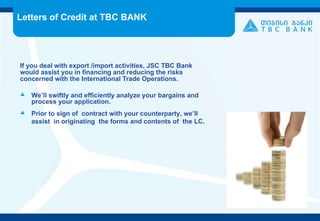 TBC Letter Of Credit | PPT