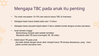 Tuberkulosis Pada Anak dan tatalaksana TB pada Anak | PPTX