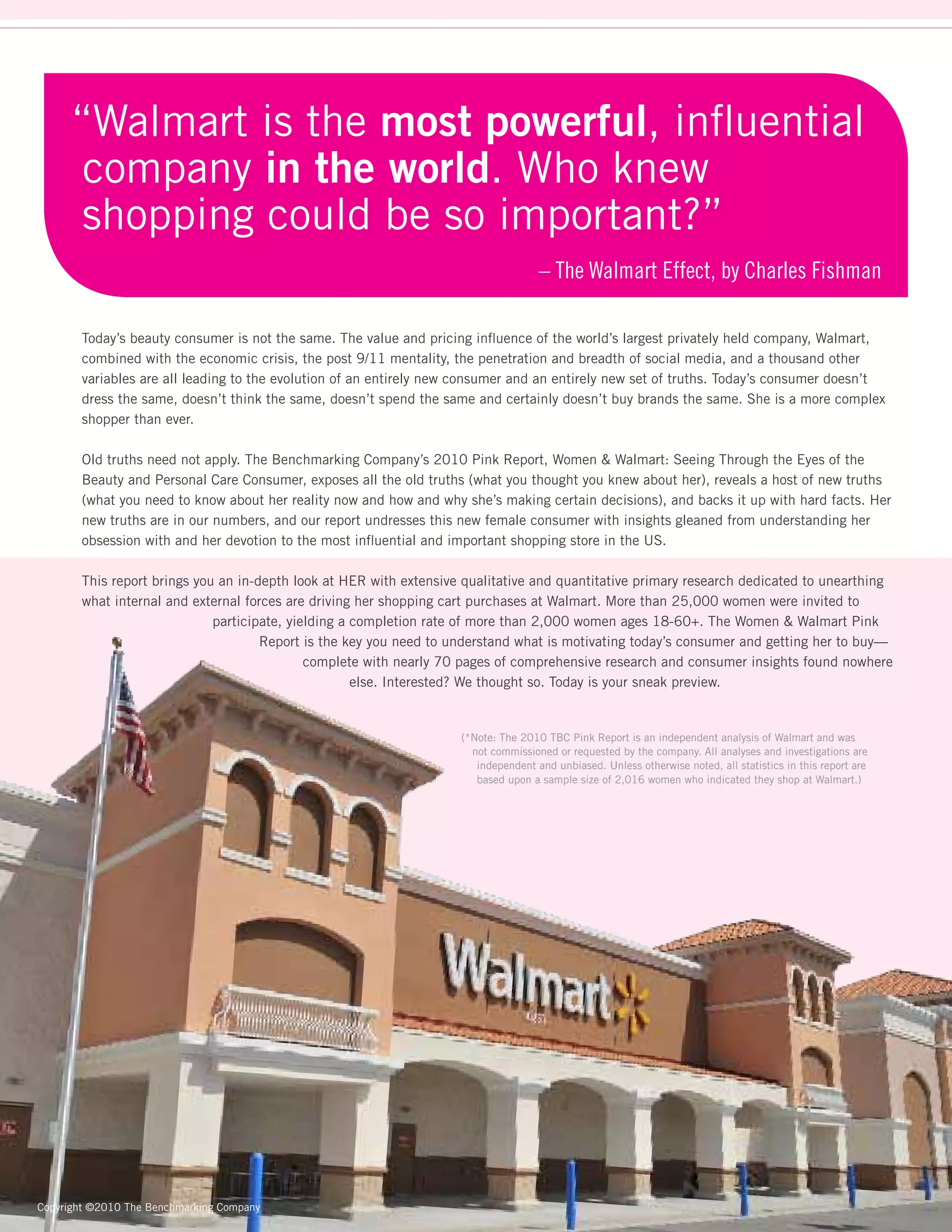 Women & Walmart Pink Report | PDF