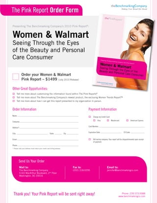 Women & Walmart Pink Report | PDF