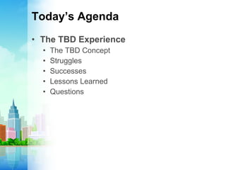 TBD: Strategy & Lessons Learned | PPT