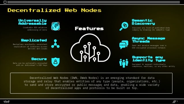 TBD Presentation - Web5: "extra decentralized" web platform (by Square) | PDF