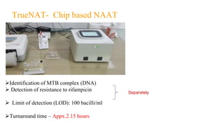 Laboratory diagnosis of Tuberculosis (Pulmonary and extra pulmonary ...