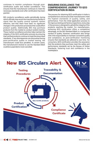 TBD Project Times on QCO in Indian Textile Sector | PDF