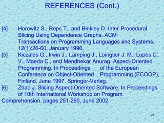 DYNAMIC SLICING OF ASPECT-ORIENTED PROGRAMS | PPT