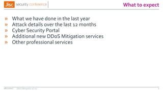 DDoS mitigation at Jisc | PPTX