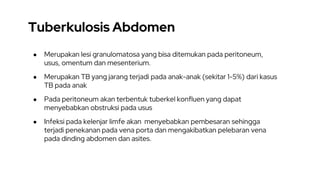 TB Ekstrapulmonal pada manusia pttttssssssss | PPTX