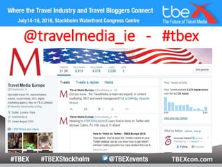 TBEX Europe 2016, How to Trend on Twitter, Michael Collins | PPTX ...