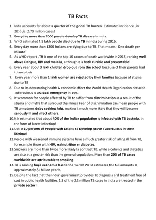 Tb facts & figures | PDF