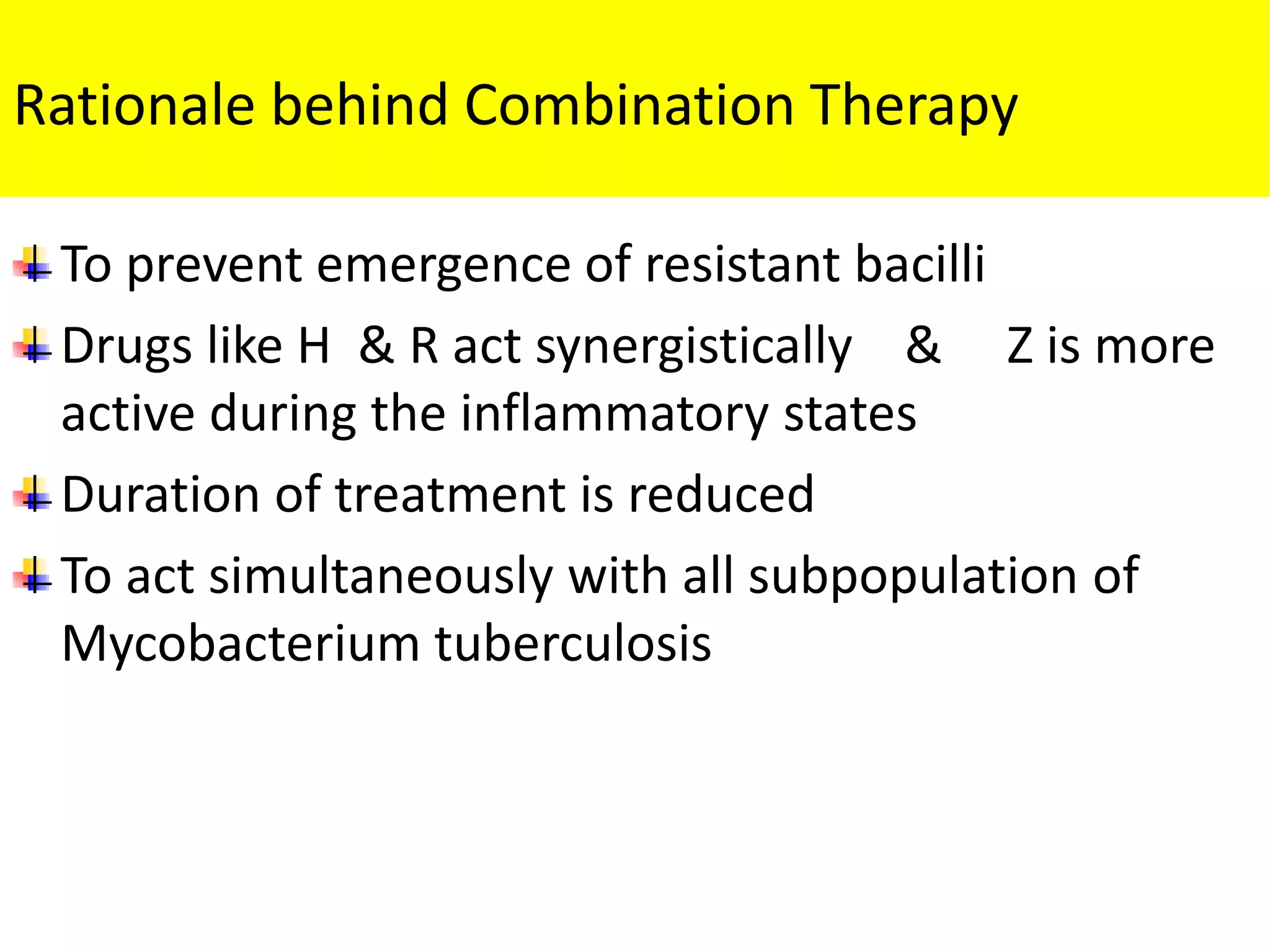 Pharmacotherapy of Tuberculosis(First Class) | PPT