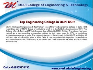 Meri college of engineering & technology | PPT