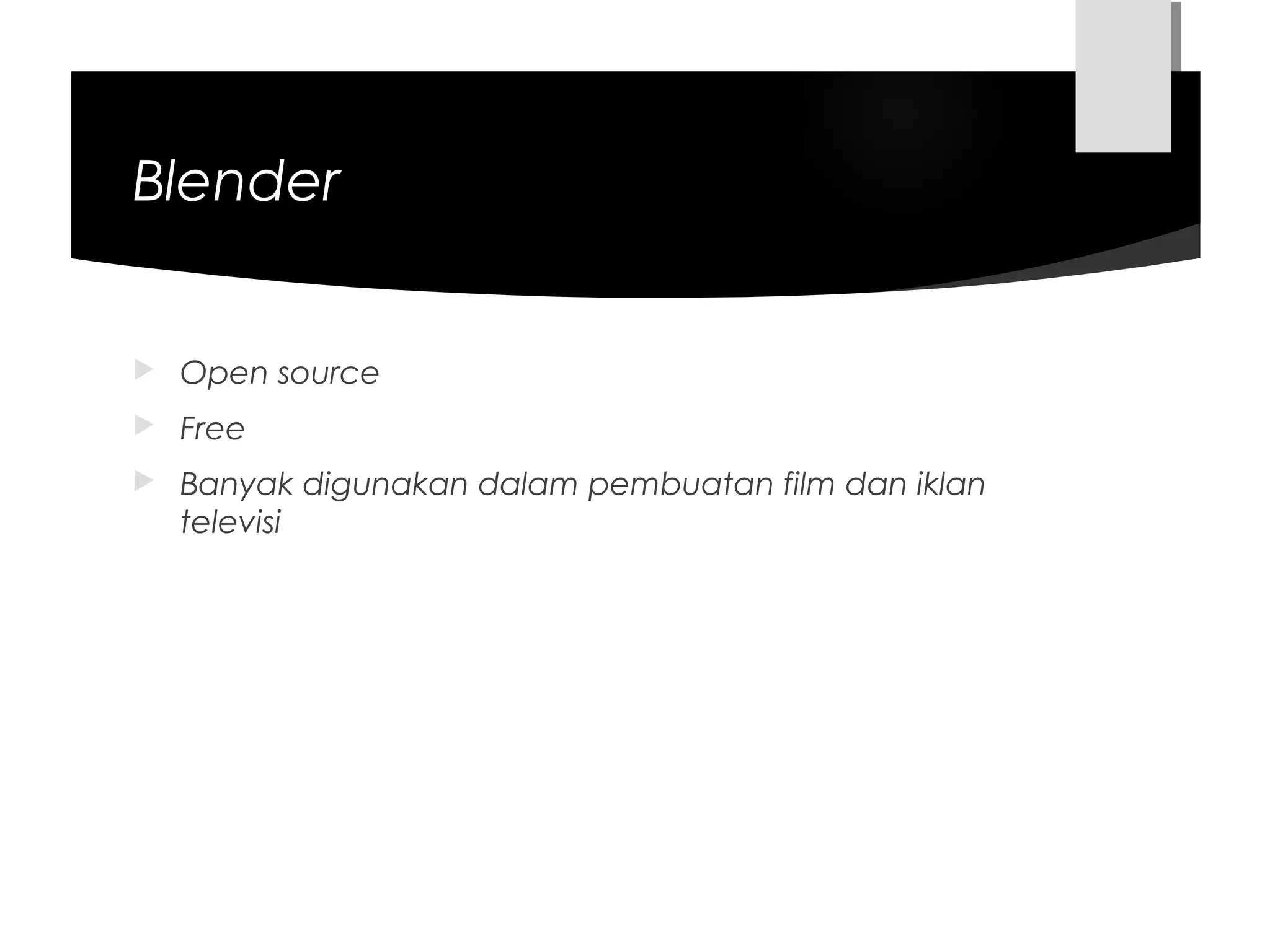 Pembelajaran 3 Pengenalan blender | PPT