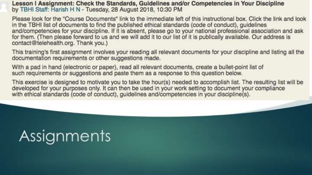TBHI Documentation Class #1 | PPT
