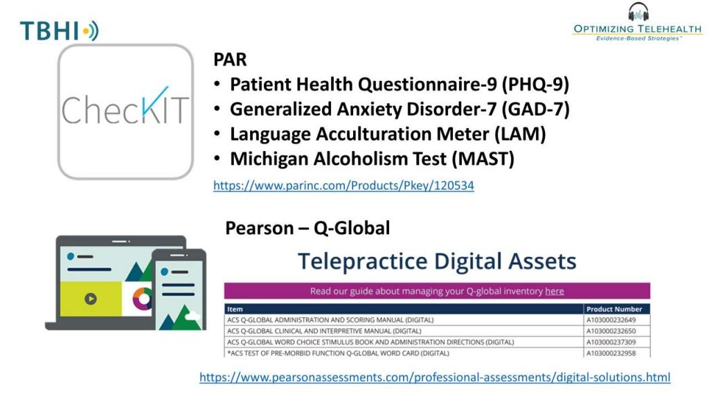 TBHI Optimizing Telehealth -- When is Telehealth Appropriate | PPT