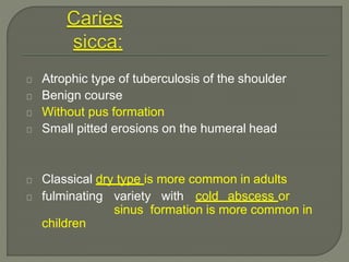 Tb hip knee shoulder dactylitis | PPTX