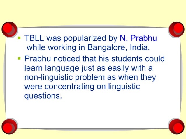 Task-based instruction | PPT