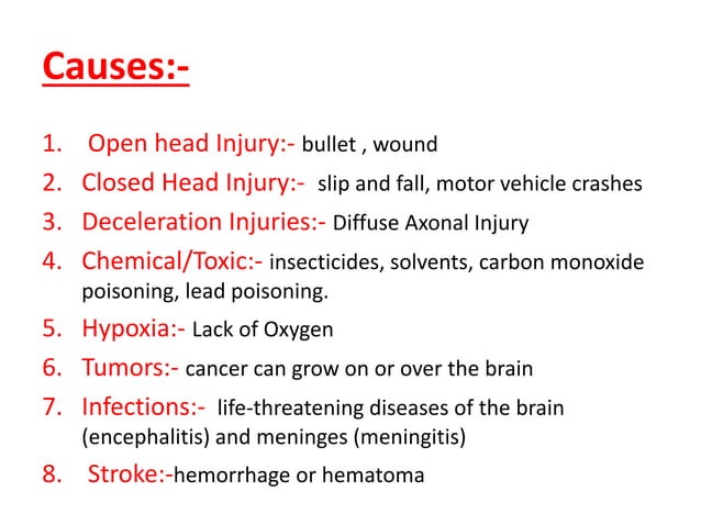 TBI (Traumatic brain injury ) | PPTX