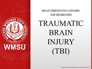 Traumatic Brain Injury(TBI) based on IDEA.pptx.pptx