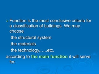 Theory of Buildings ARCH 243 - I - Introduction | PPT