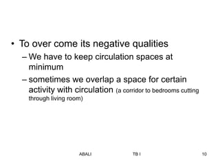 Theory of Buildings ARCH243 - V - Circulation | PDF